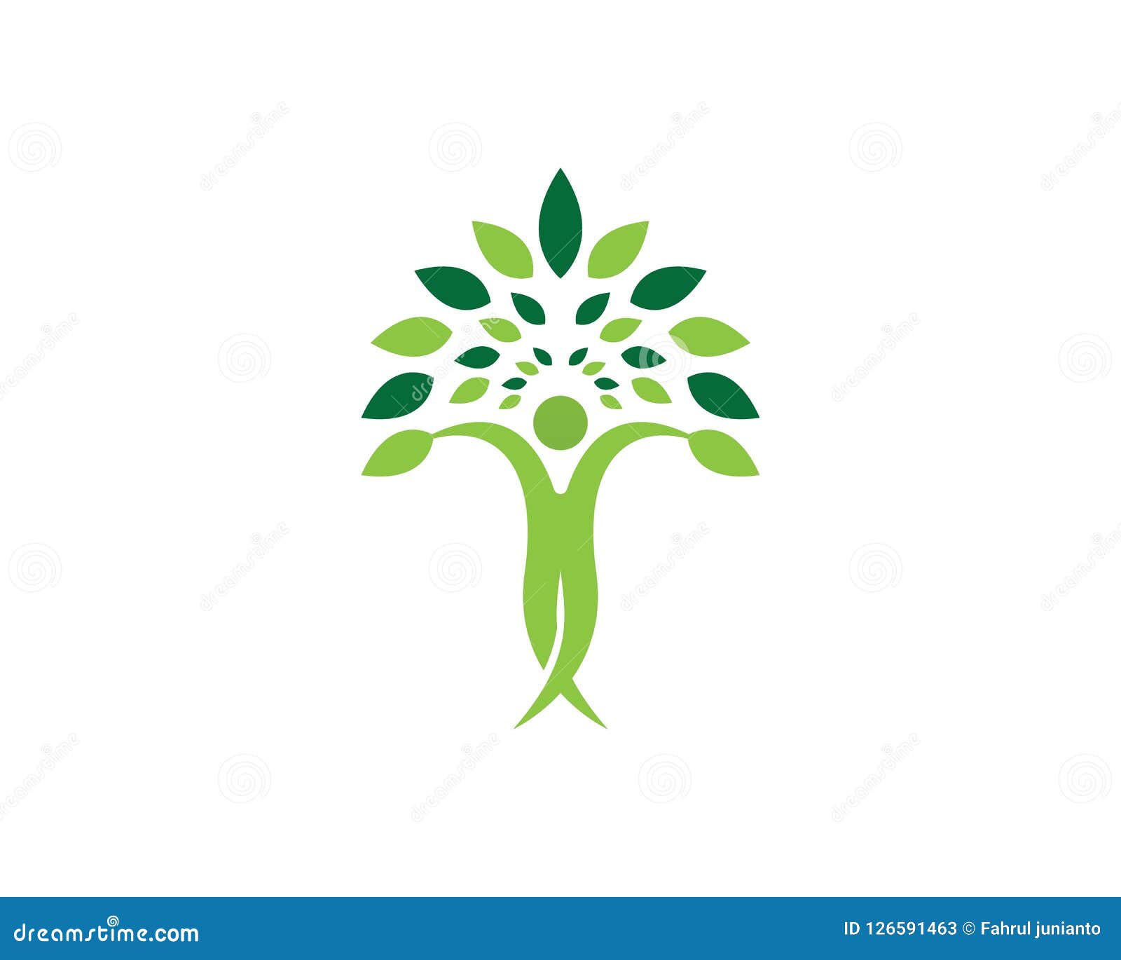 Vector - Tree Green People Identity Card Vector Logo Template Stock ...