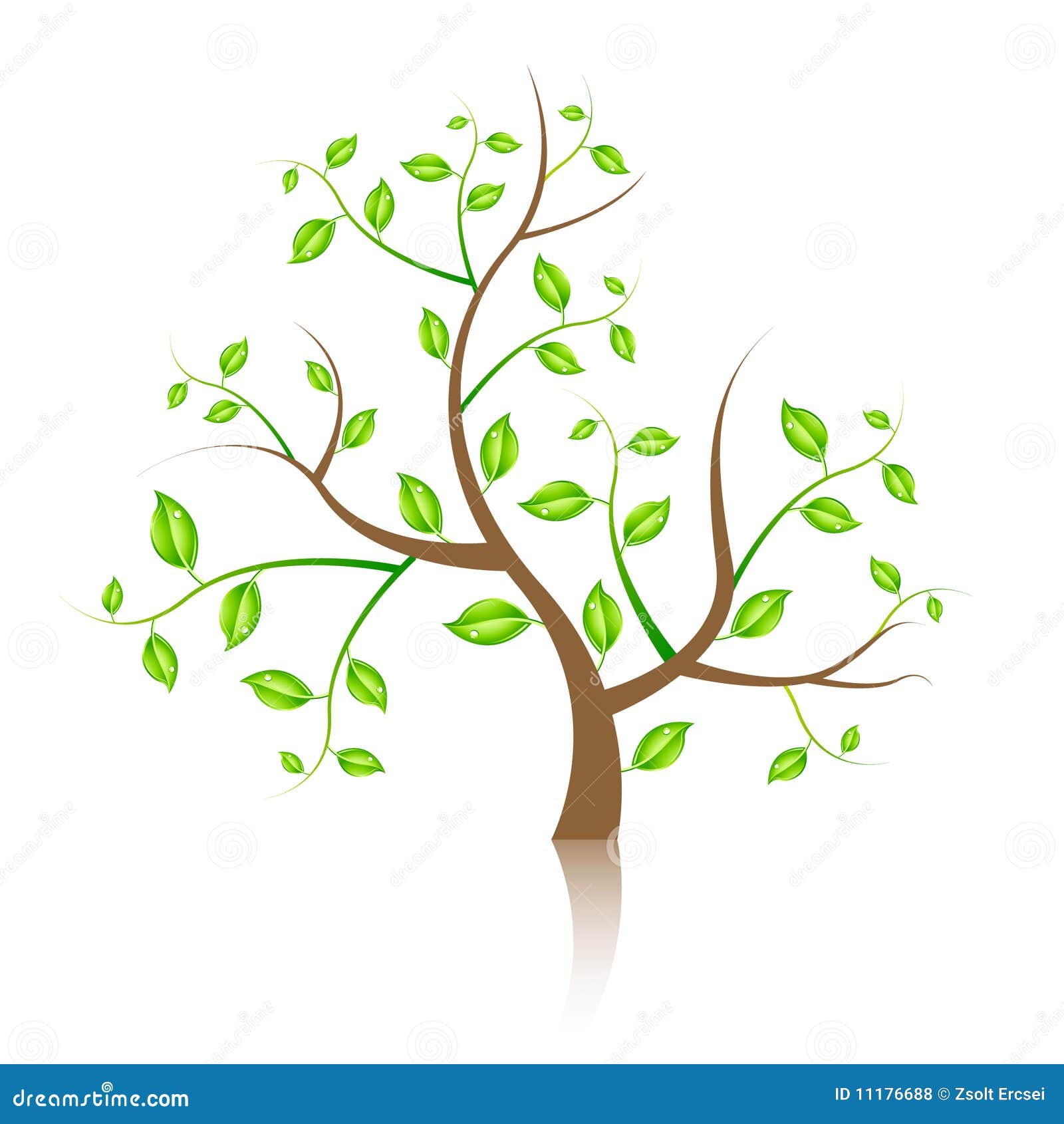Vector tree illustration stock vector. Illustration of nature - 11176688