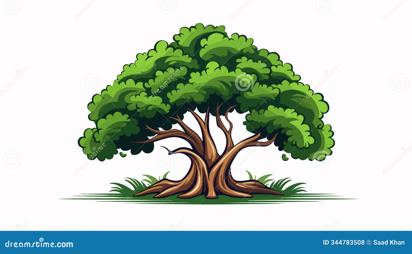 Vector Tree Logo Cartoon Vector Illustration Stock Vector ...
