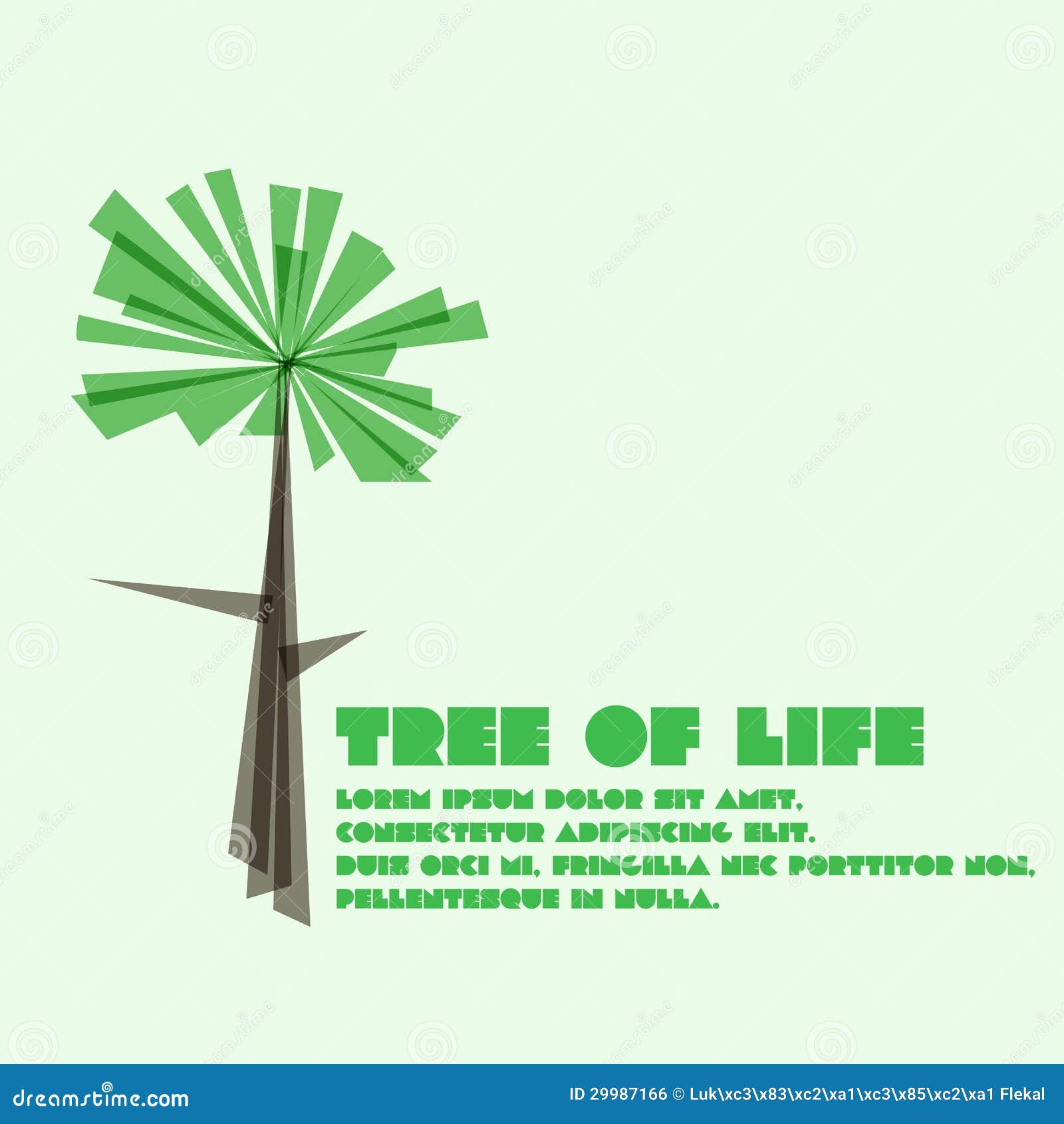 Vector tree from triangles stock vector. Illustration of sign - 29987166