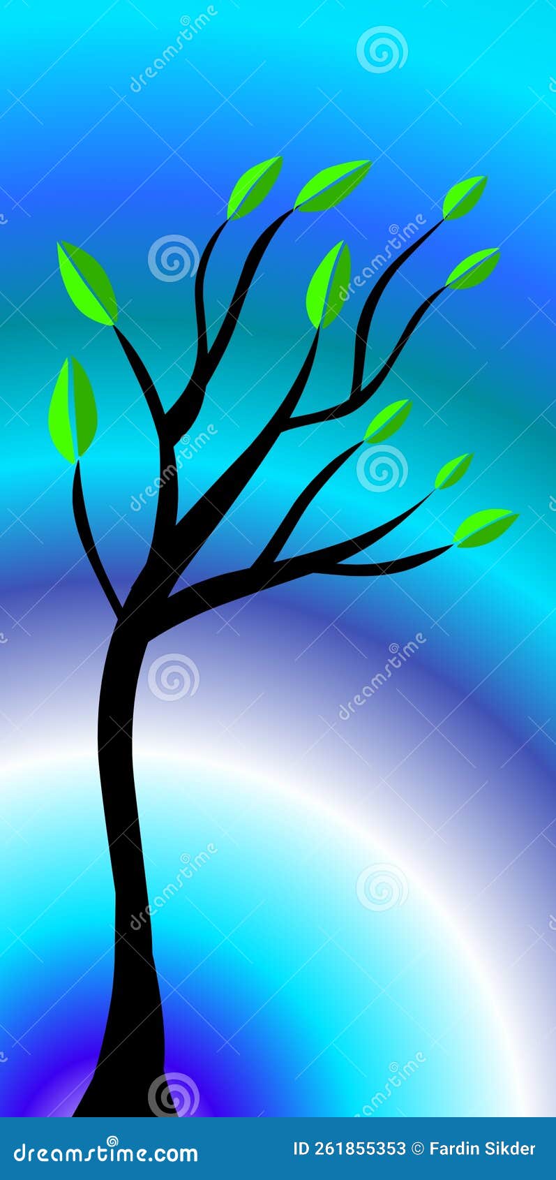 Vector Tree Wallpaper Hd Iphone Android Stock Illustration - Illustration of tree, vector: 261855353