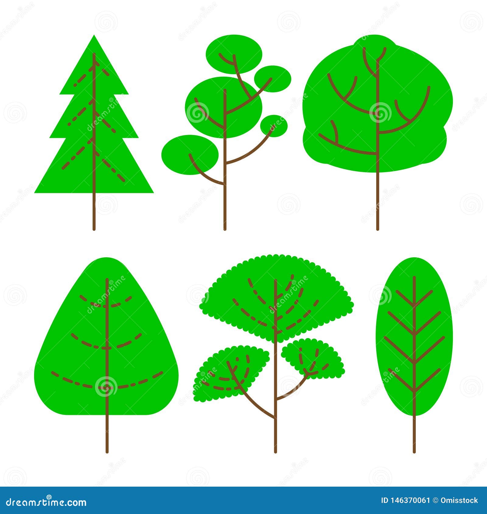 Vector Trees Set stock vector. Illustration of logo - 146370061 Vector Trees Set stock vector. Illustration of logo - 146370061