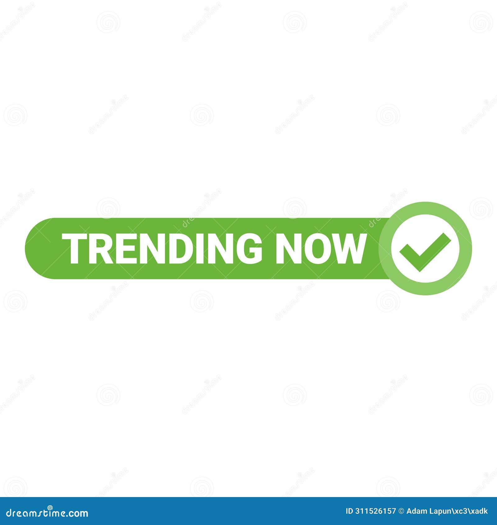 Vector Trending Now Label on White Background Stock Vector ...