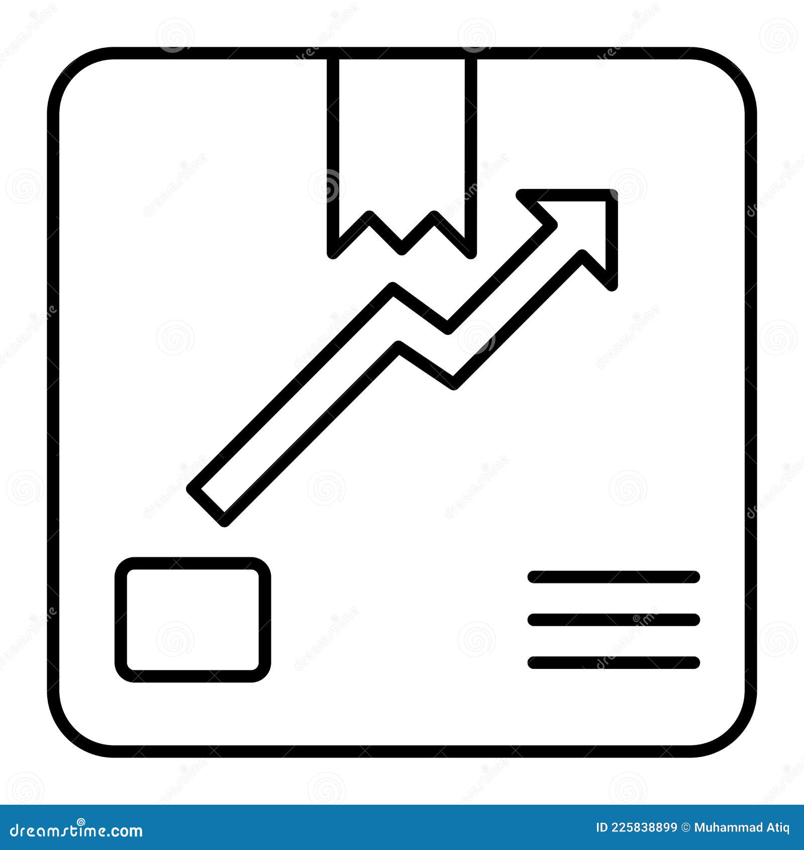Vector Trending Product Outline Icon Design Stock Vector - Illustration ...