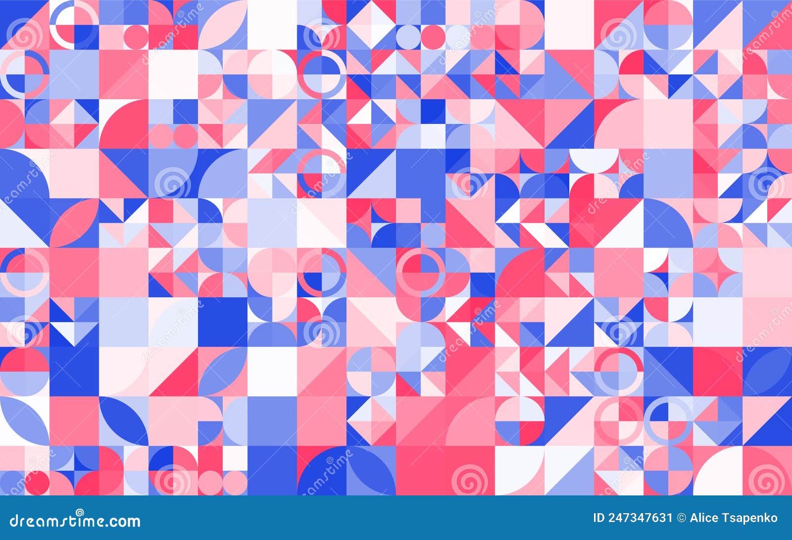 Vector Trendy Abstract Seamless Pattern in Minimal Style with Circles ...