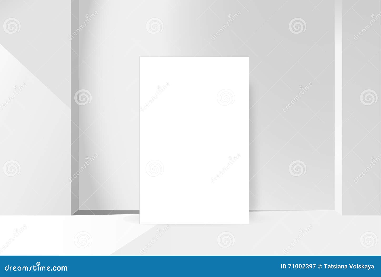 Vector trendy blank poster stock vector. Illustration of display - 71002397