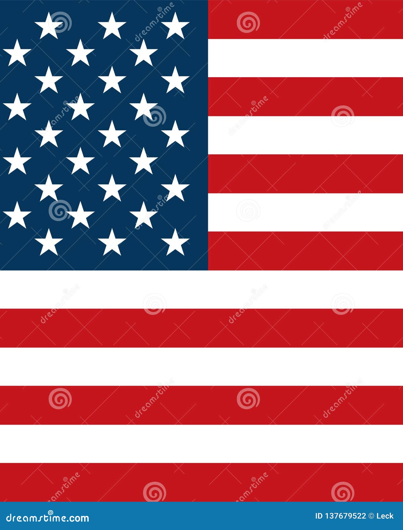 Vector Trendy USA Flag stock vector. Illustration of american - 137679522
