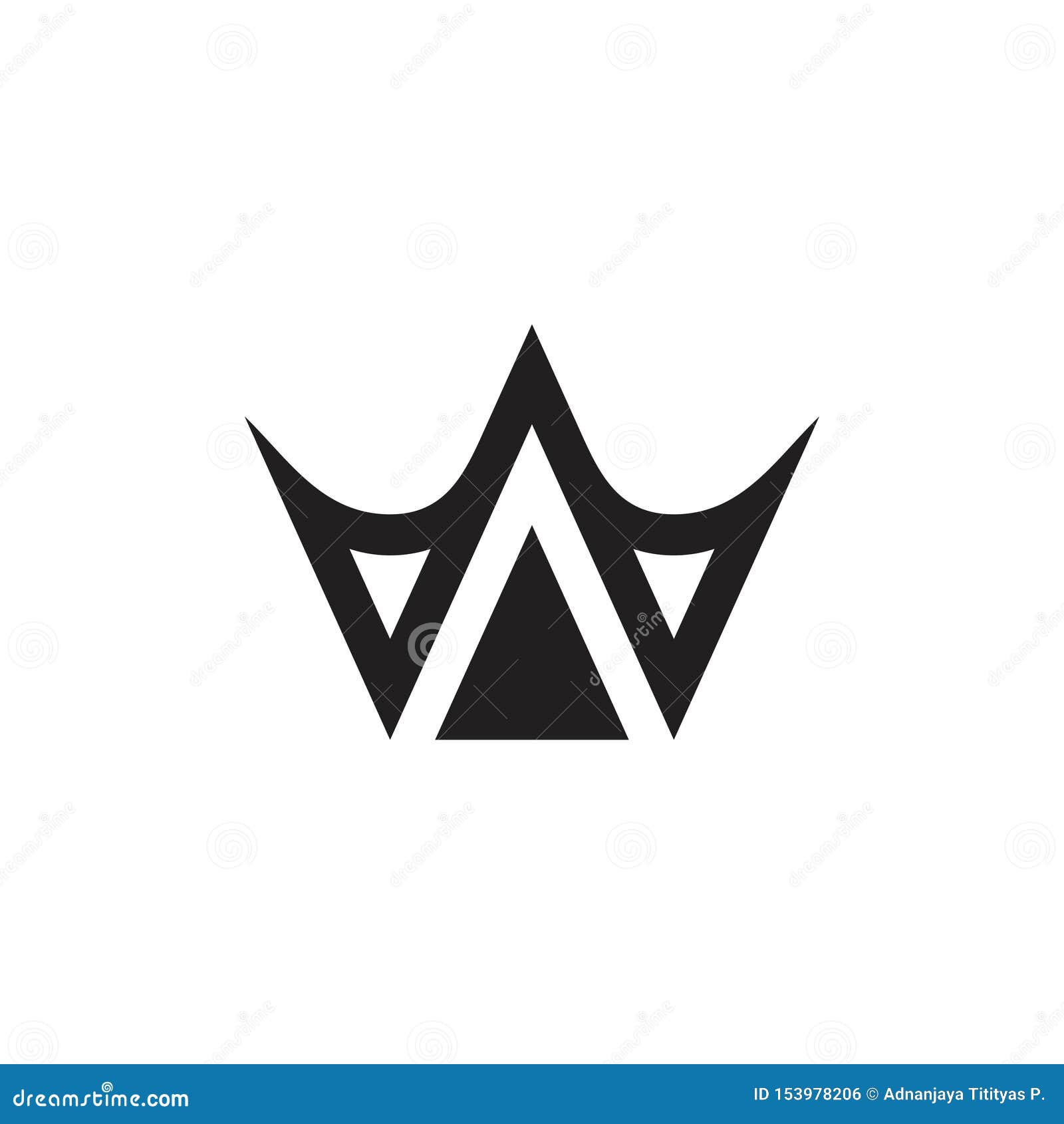 Vector of Triangle Arrow Crown Geometric Logo Stock Vector ...