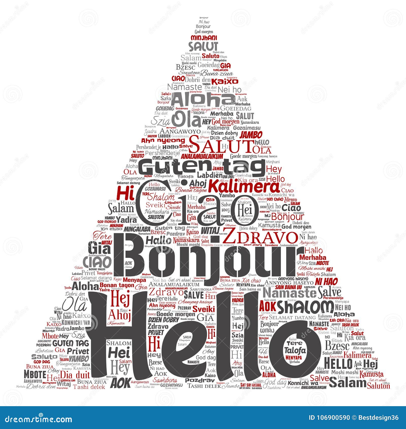 Vector Triangle Arrow Hello Greeting Stock Vector - Illustration of ...