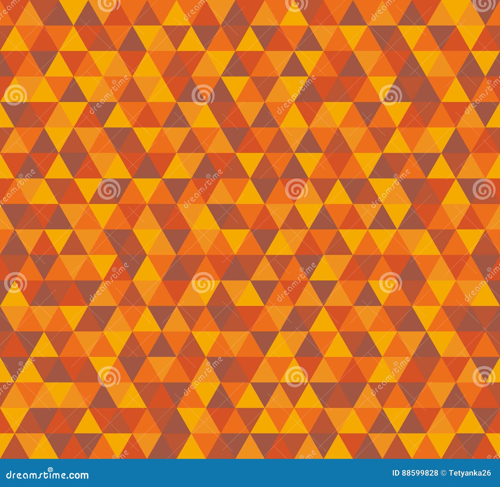 Vector Triangle Background, Seamless Pattern In Brown Colors Stock ...