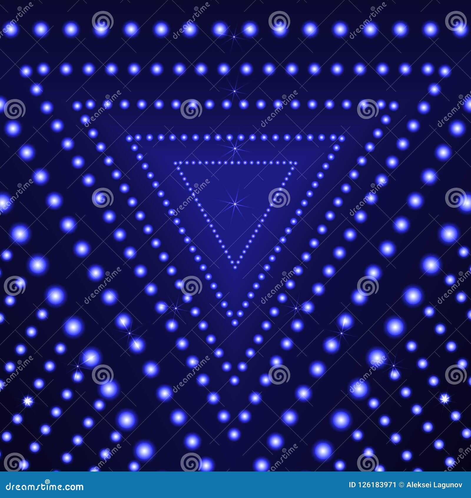 Blue Shine Abstract Hexagons Clean Background Illustration ...