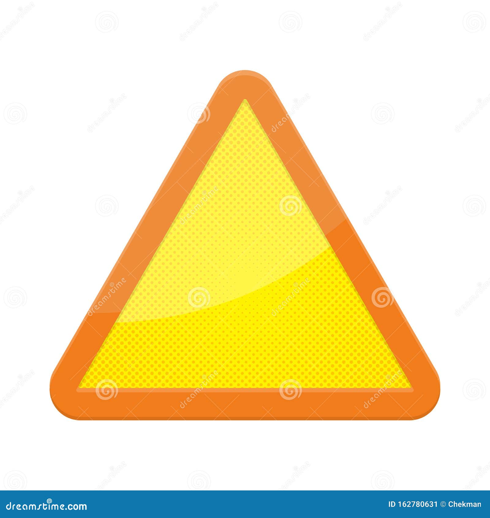Vector Triangle Button in Pop Art Design Stock Illustration ...