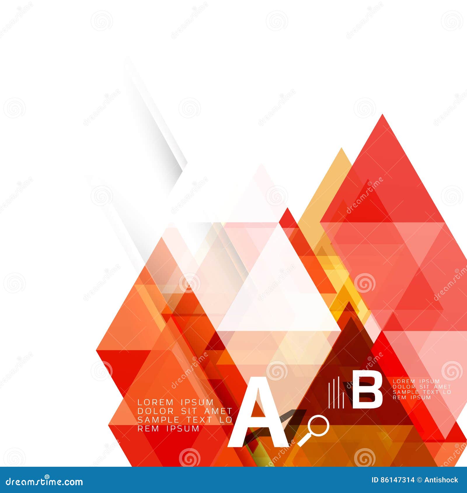 Vector Triangle Composition Stock Vector - Illustration of diamond ...