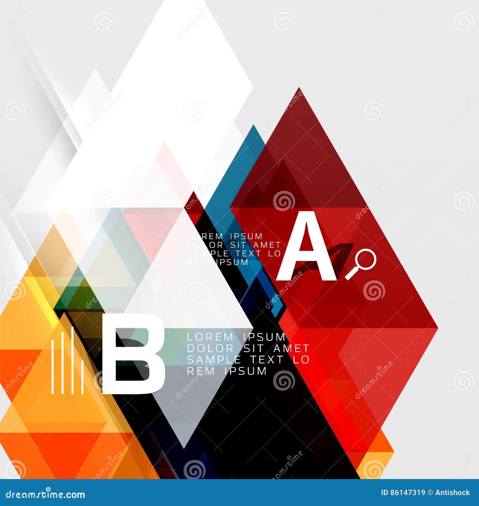 Vector Triangle Composition Stock Vector - Illustration of decor ...