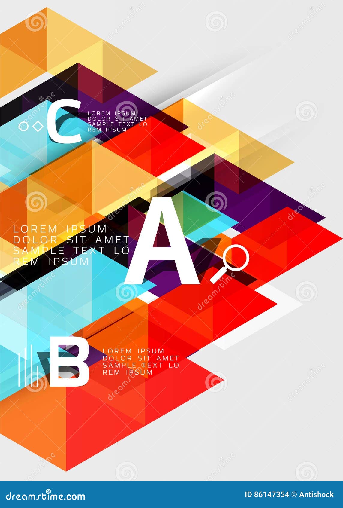 Vector Triangle Composition Stock Vector - Illustration of banner ...