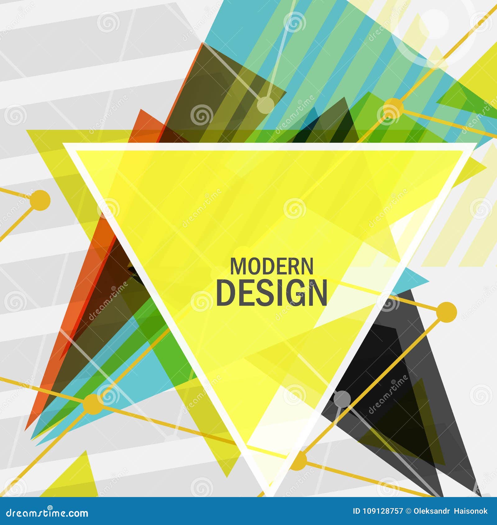 Vector Triangle Design. Abstract Vector Composition for Printing Books ...