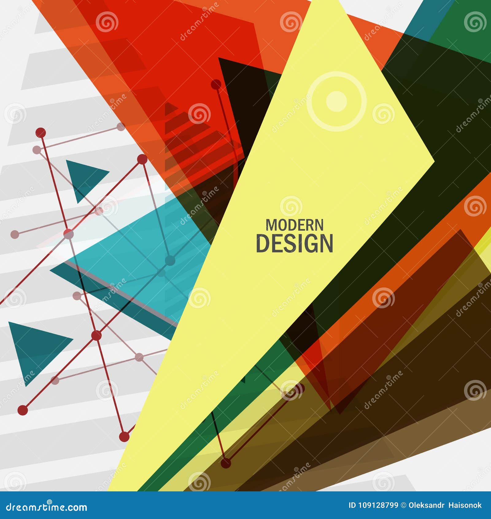 Vector Triangle Design. Abstract Vector Composition for Printing Books ...