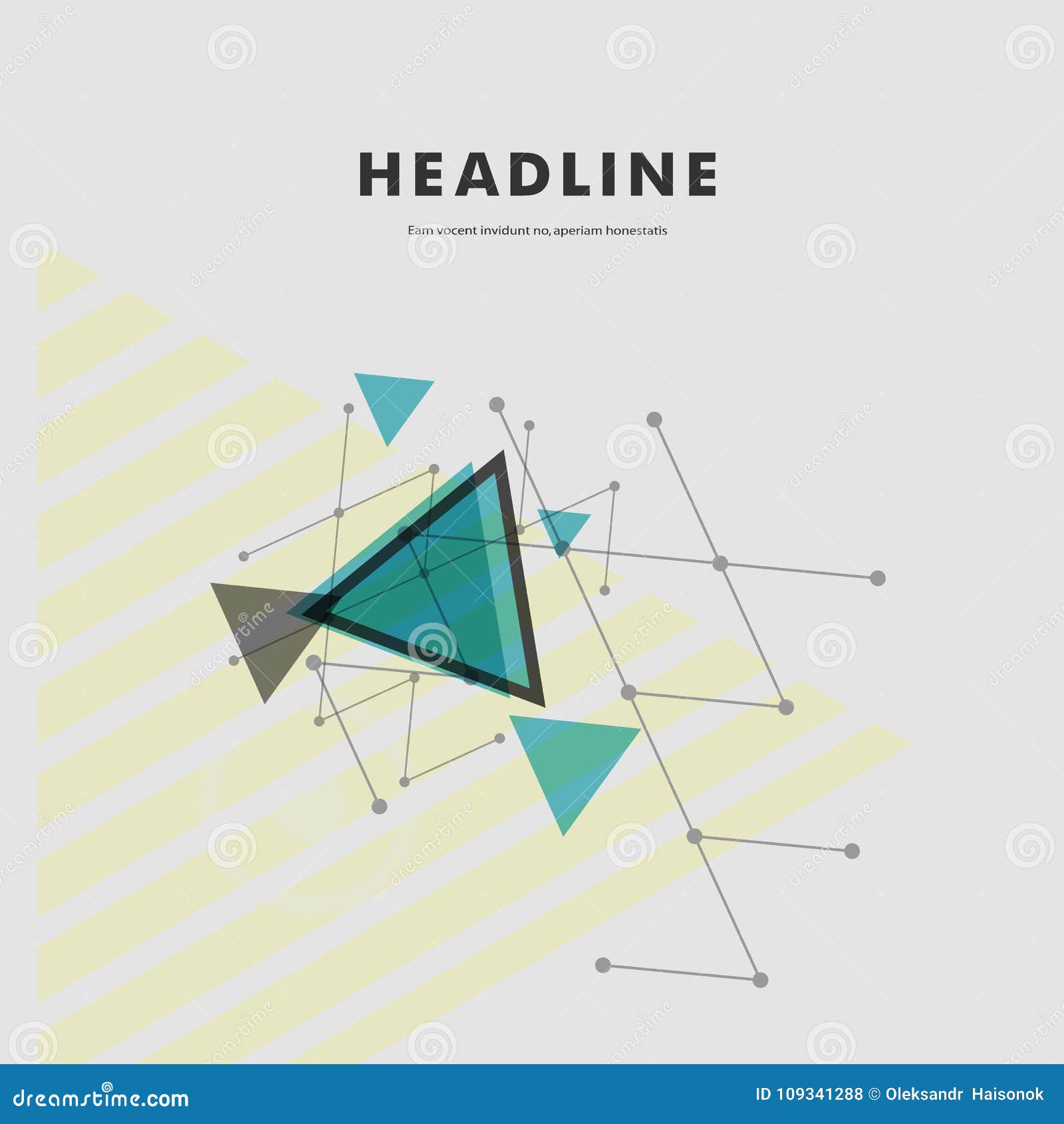 Vector Triangle Design. Abstract Vector Composition for Printing Books ...
