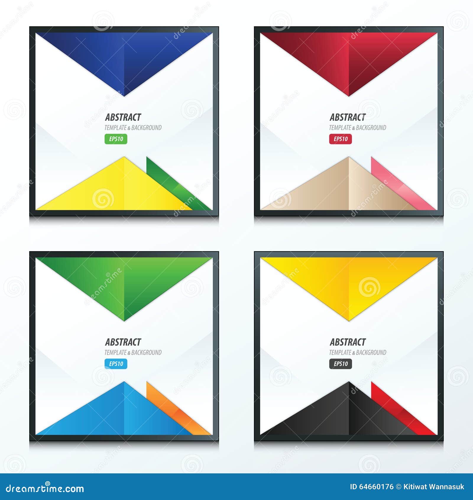 Vector Triangle Design 4 Item Stock Vector - Illustration of digital ...