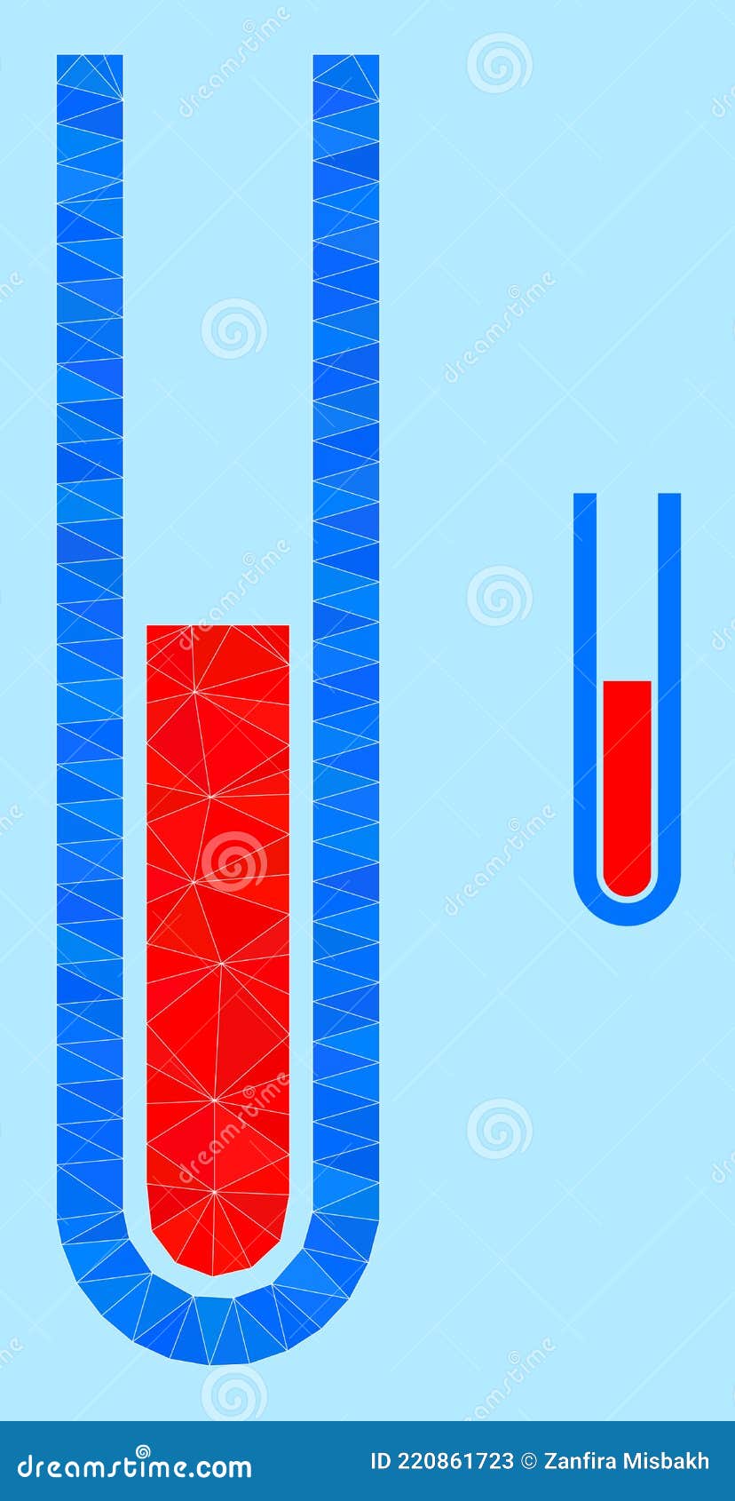 Vector Triangle Filled Blood Test Tube Icon Stock Vector - Illustration ...