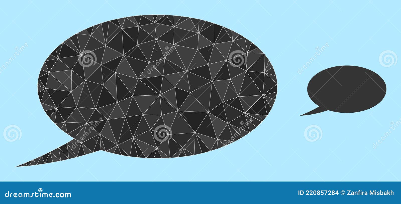 Vector Triangle Filled Chat Message Icon Stock Vector - Illustration of ...