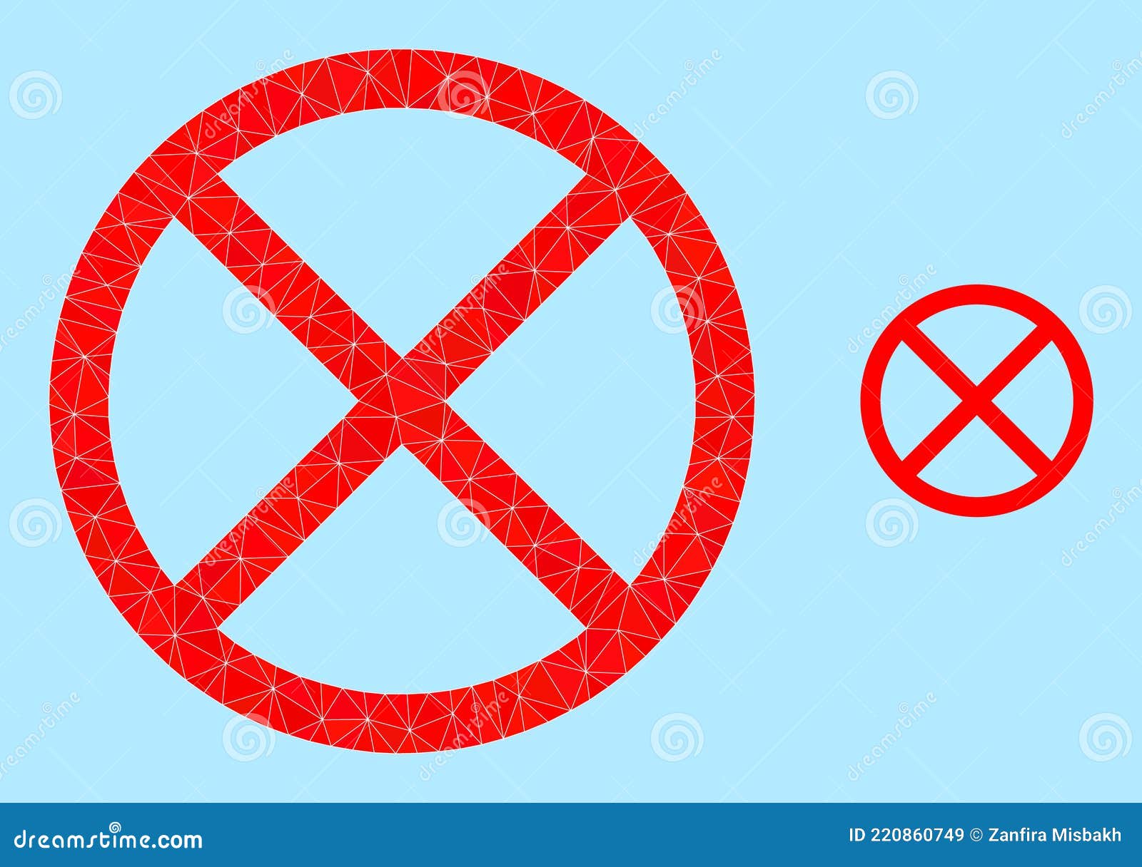 Vector Triangle Filled Forbidden Icon Stock Vector - Illustration of ...