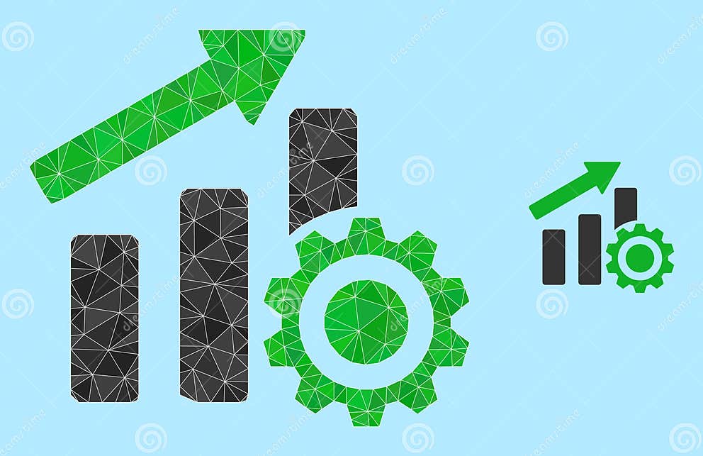 Vector Triangle Filled Progress Chart Settings Icon Stock Vector ...
