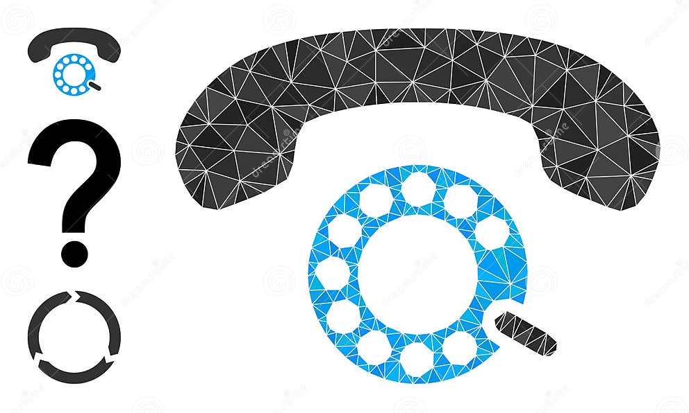 Vector Triangle Filled Pulse Dialing Icon and Other Icons Stock Vector ...