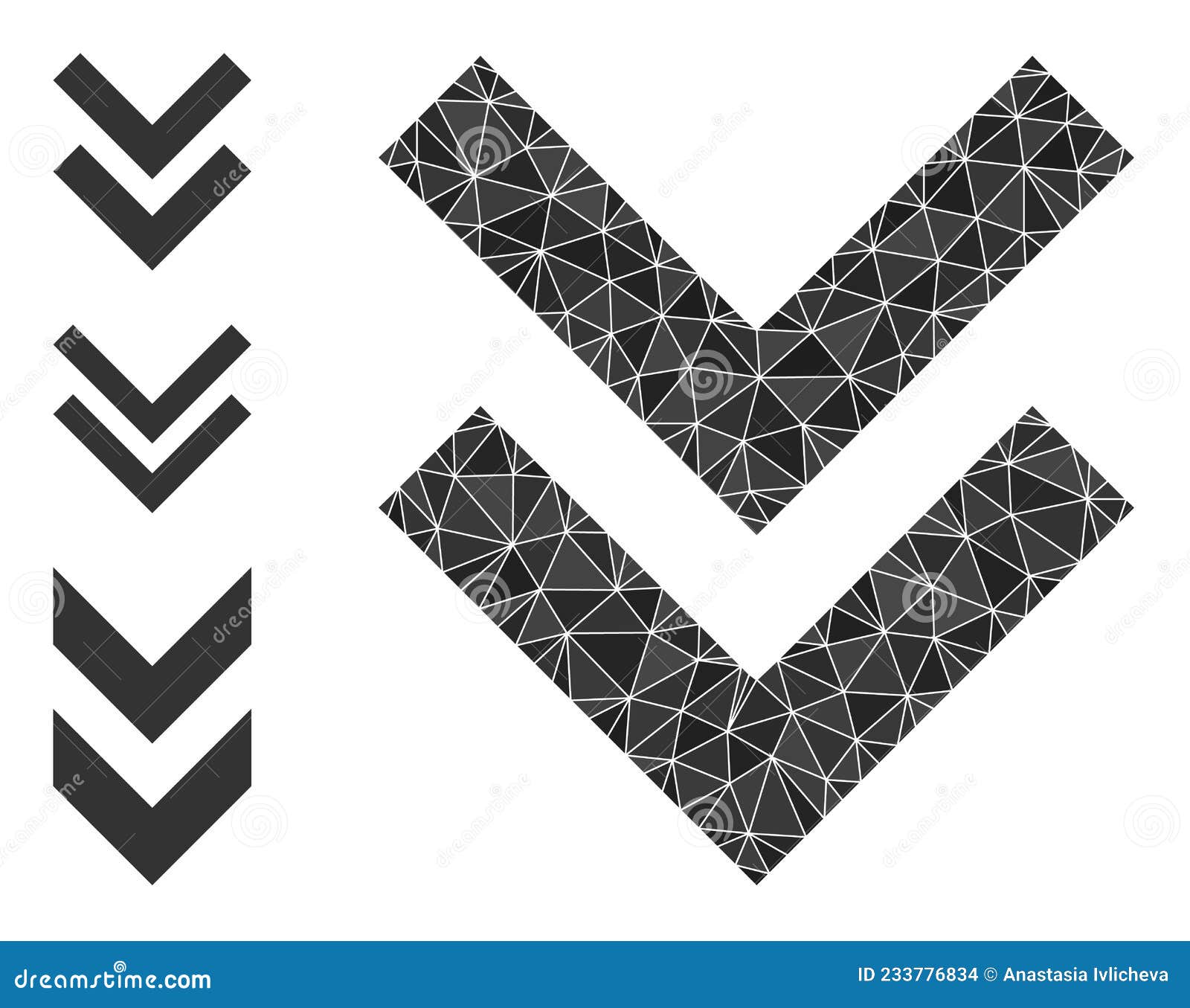 Vector Triangle Filled Shift Down Icon and Bonus Icons Stock Vector ...