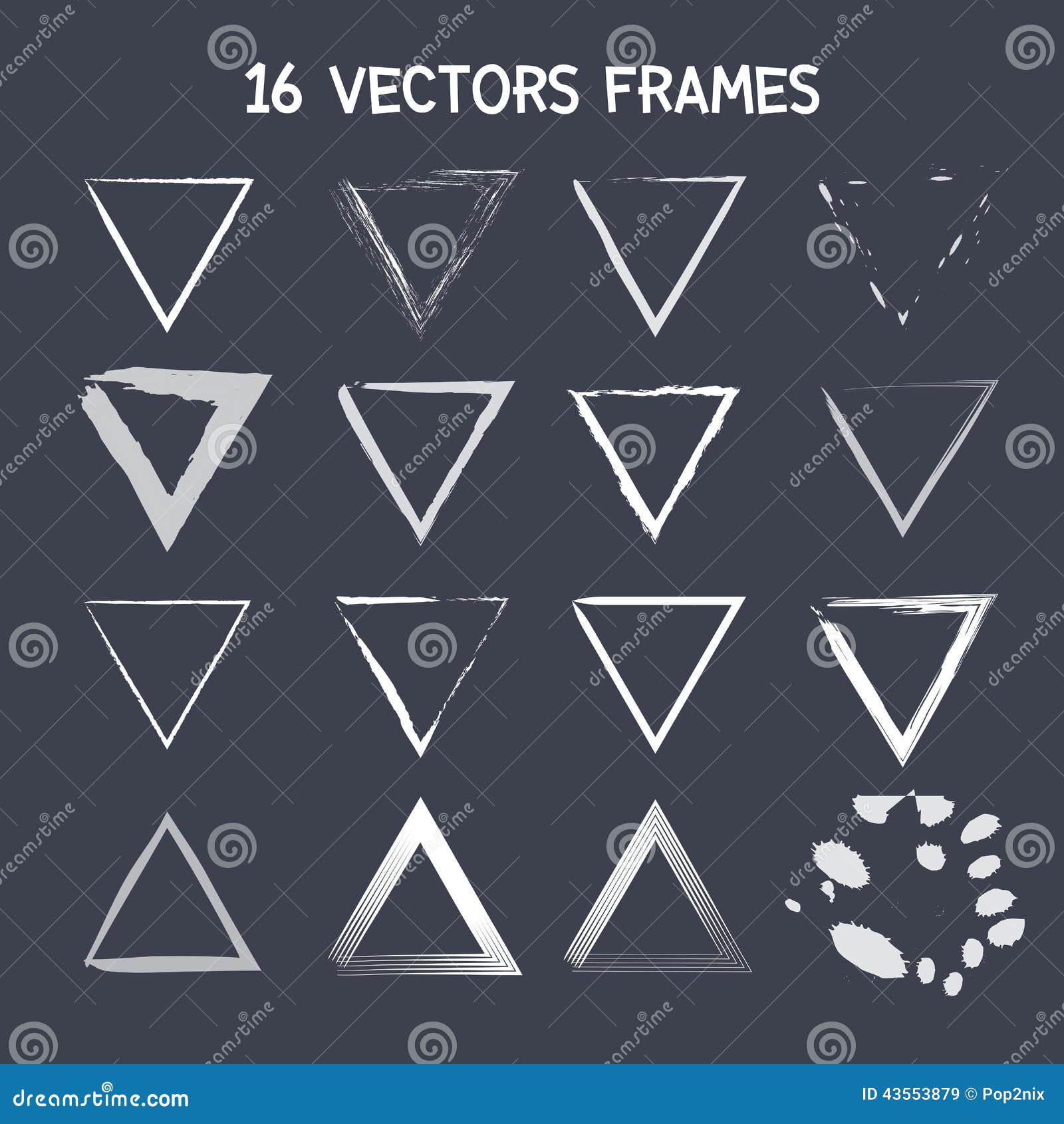 Triangle Frame Border With Ribbon Stock Image | CartoonDealer.com #44806447
