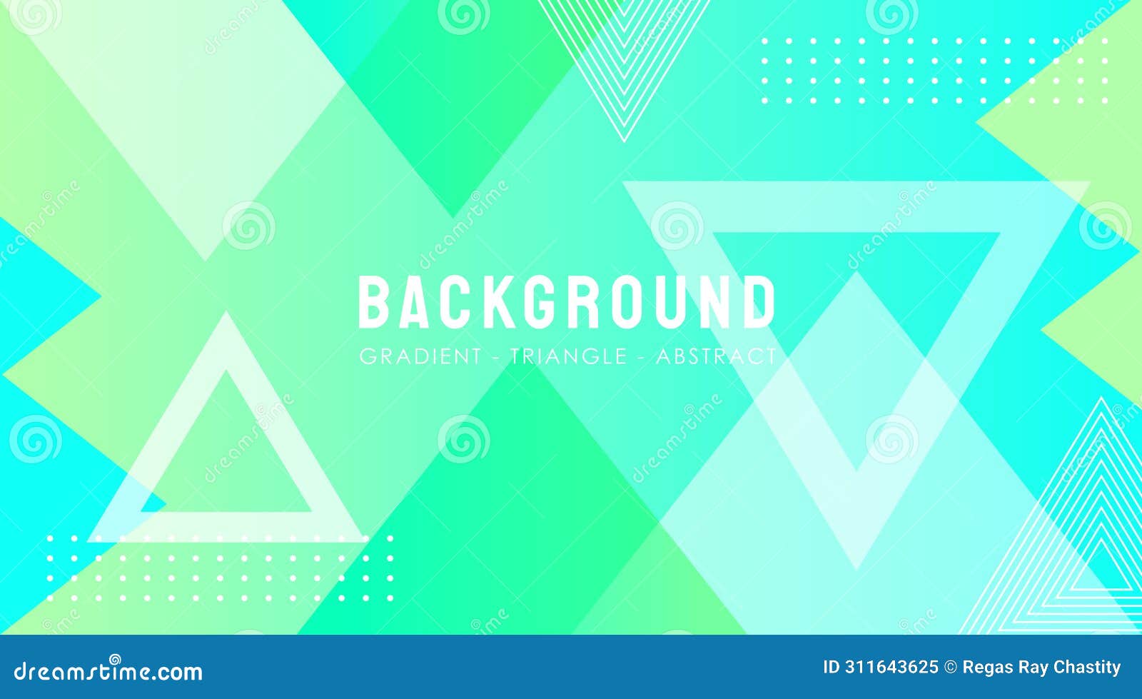 Vector Triangle Gradient Abstract Background Cyan Theme Stock ...