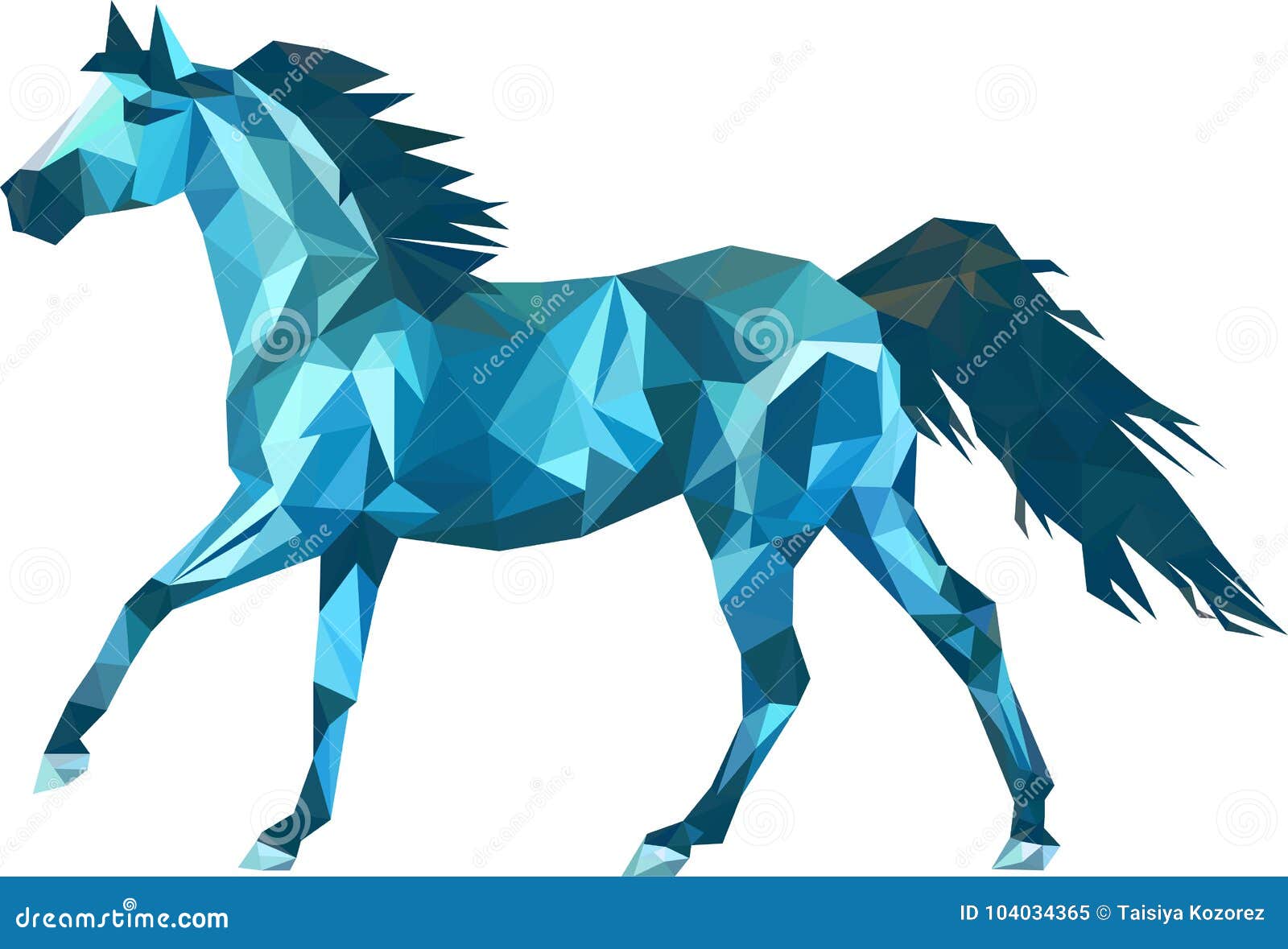 Vector Triangle Horse. Abstract Horse of Geometric Shapes Stock Vector ... Vector Triangle Horse. Abstract Horse of Geometric Shapes Stock Vector ...