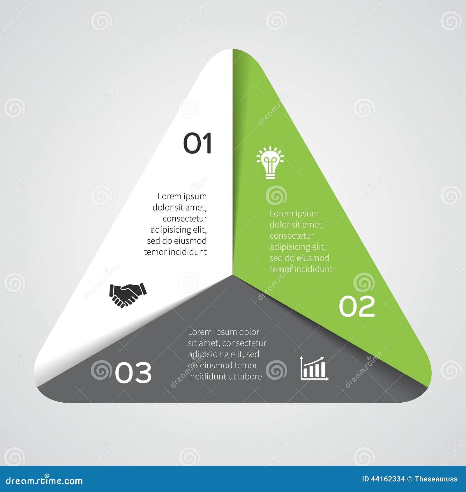 Vector Triangle Infographic, Diagram,. Stock Vector - Illustration of ...