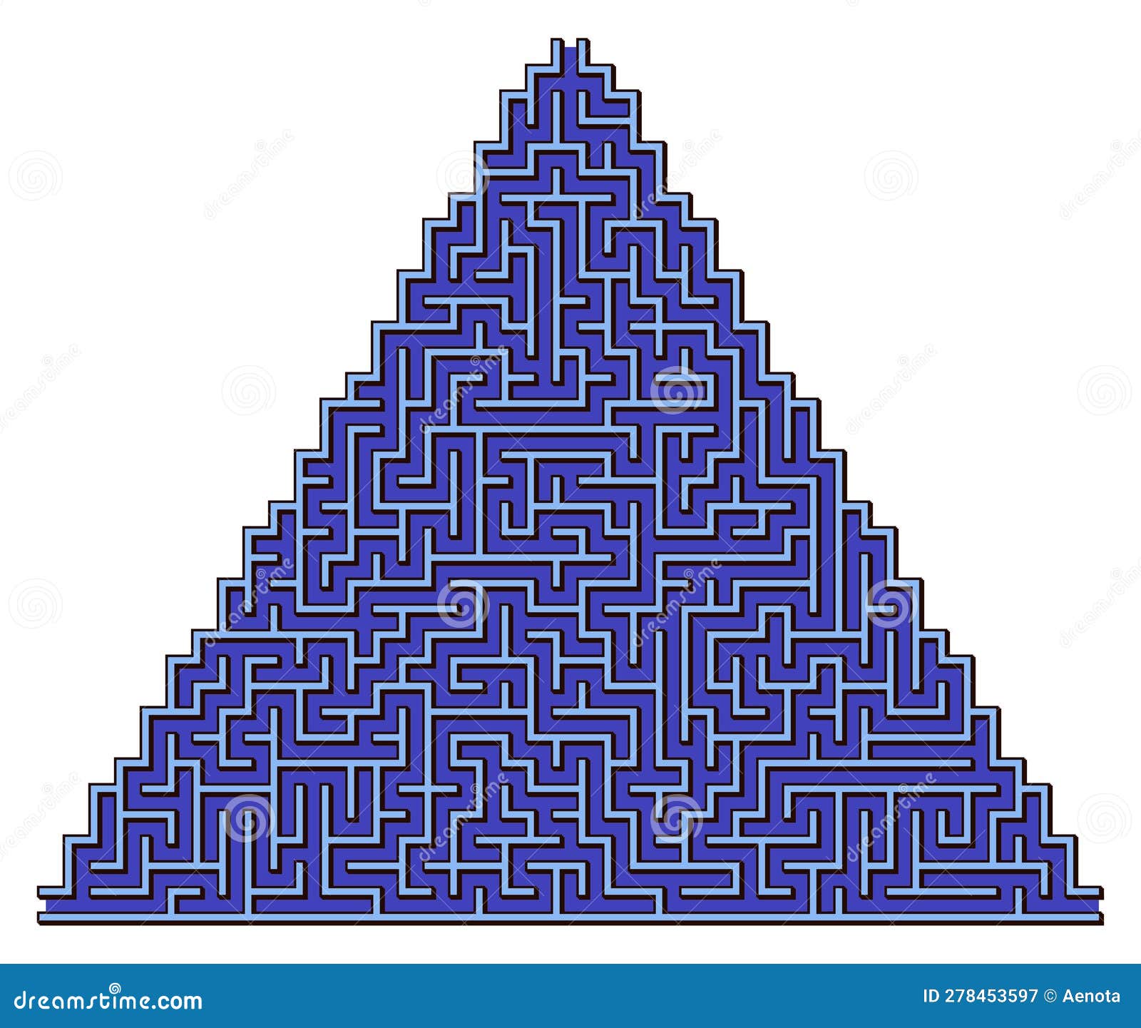 Triangle Maze Cartoon Vector | CartoonDealer.com #8634815