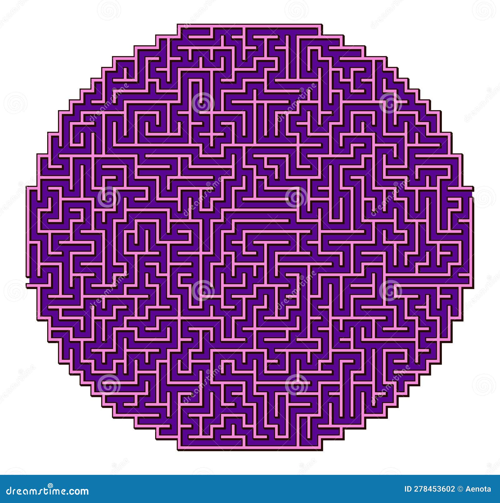 Vector Triangle Maze stock vector. Illustration of puzzle - 278453602