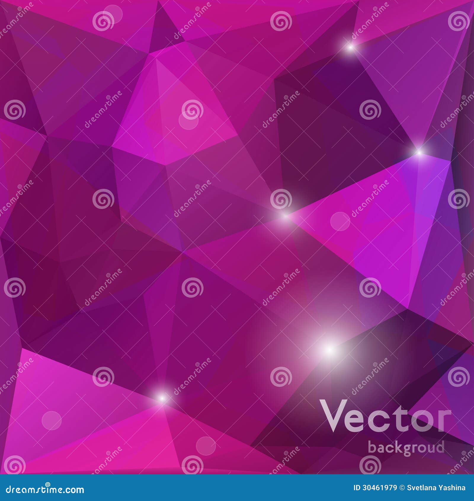 Vector Triangle Shiny Purple Background Stock Illustration ...