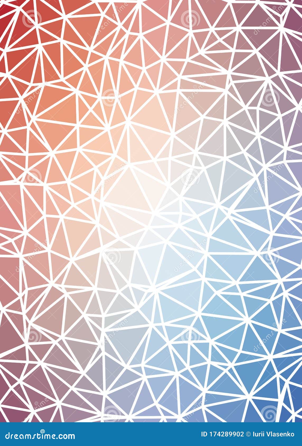 Abstract Low Polygon Gradient Generative Art Background Illustration ...