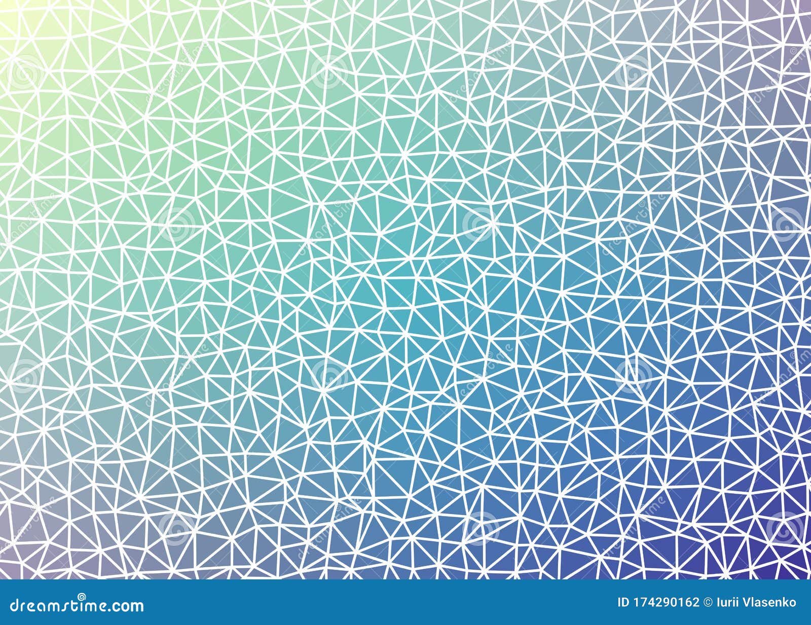 Abstract Low Polygon Gradient Generative Art Background Illustration ...