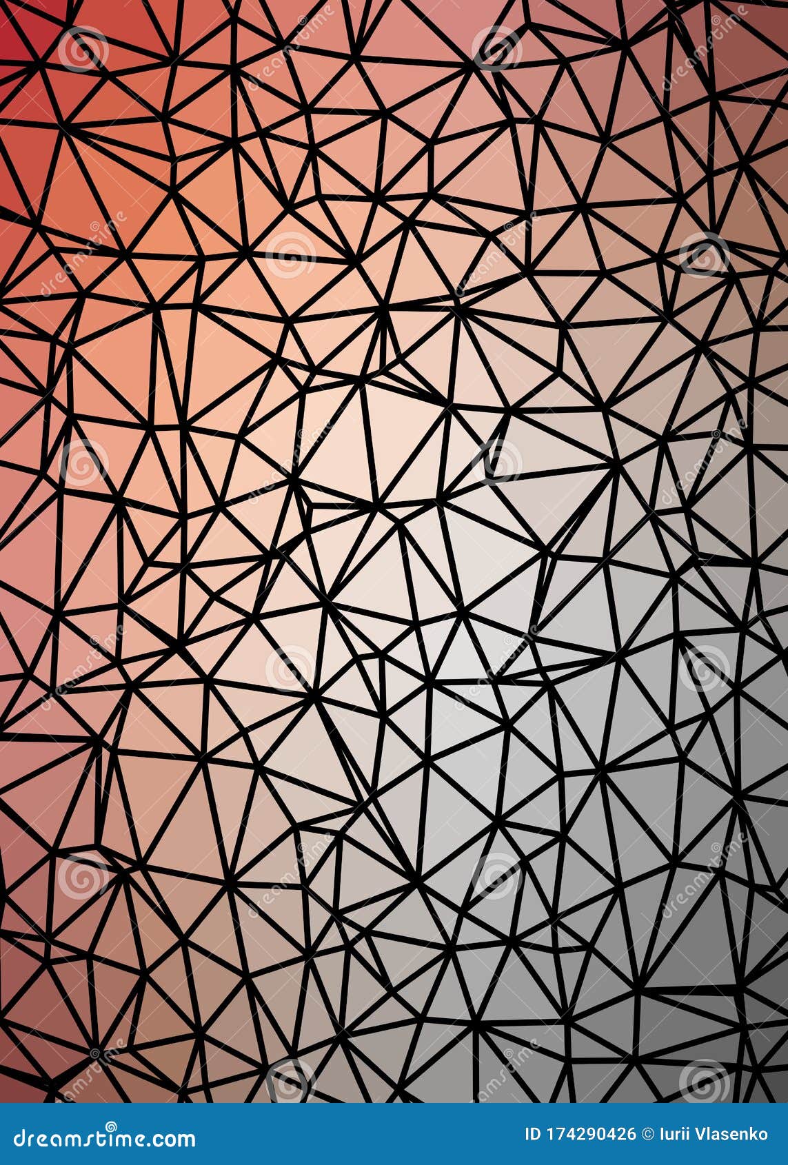 Abstract Low Polygon Gradient Generative Art Background Illustration ...