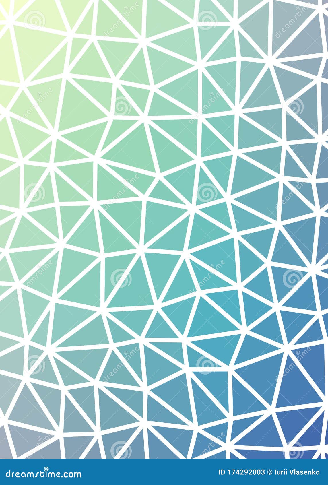 Abstract Low Polygon Gradient Generative Art Background Illustration ...