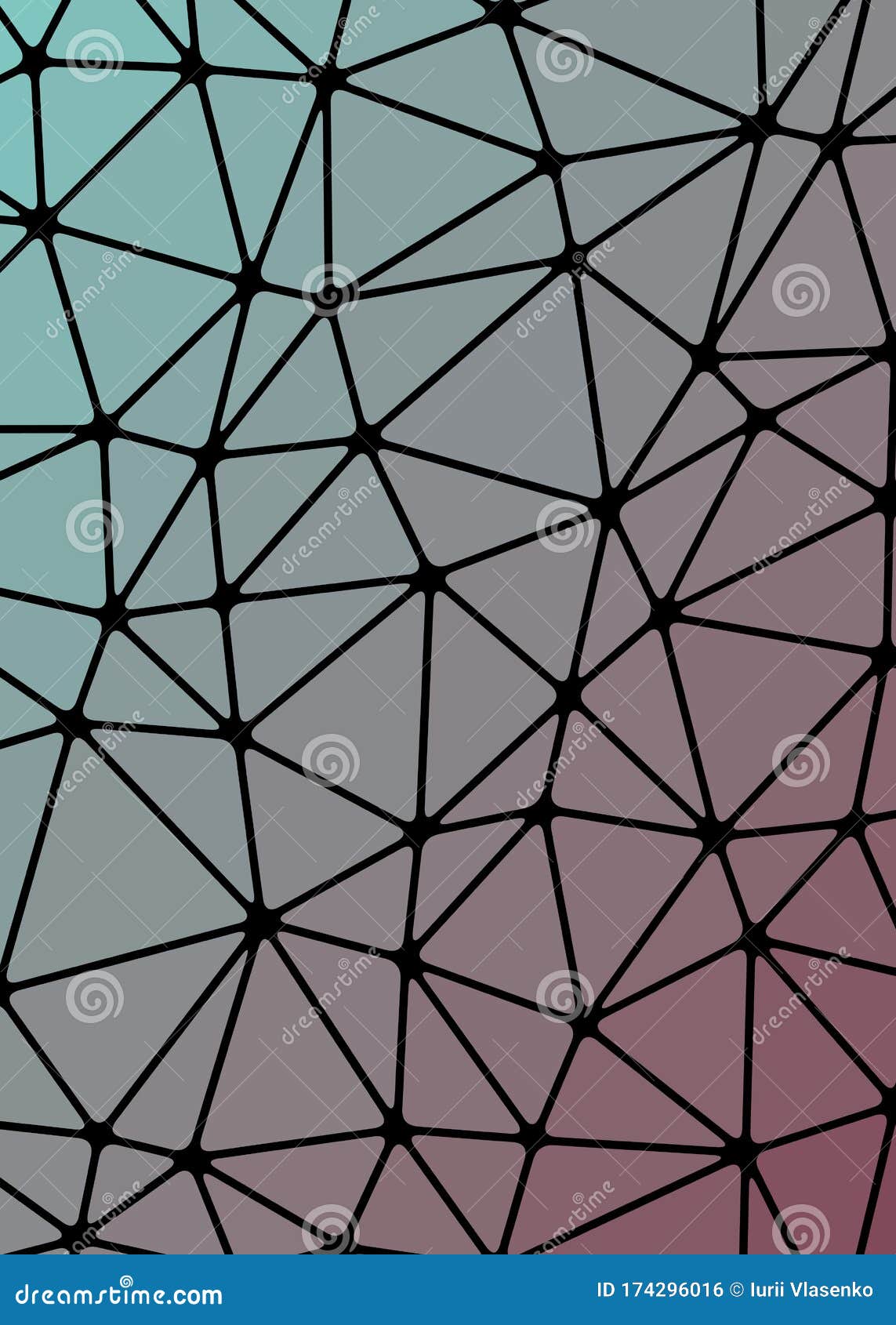 Abstract Low Polygon Gradient Generative Art Background Illustration ...