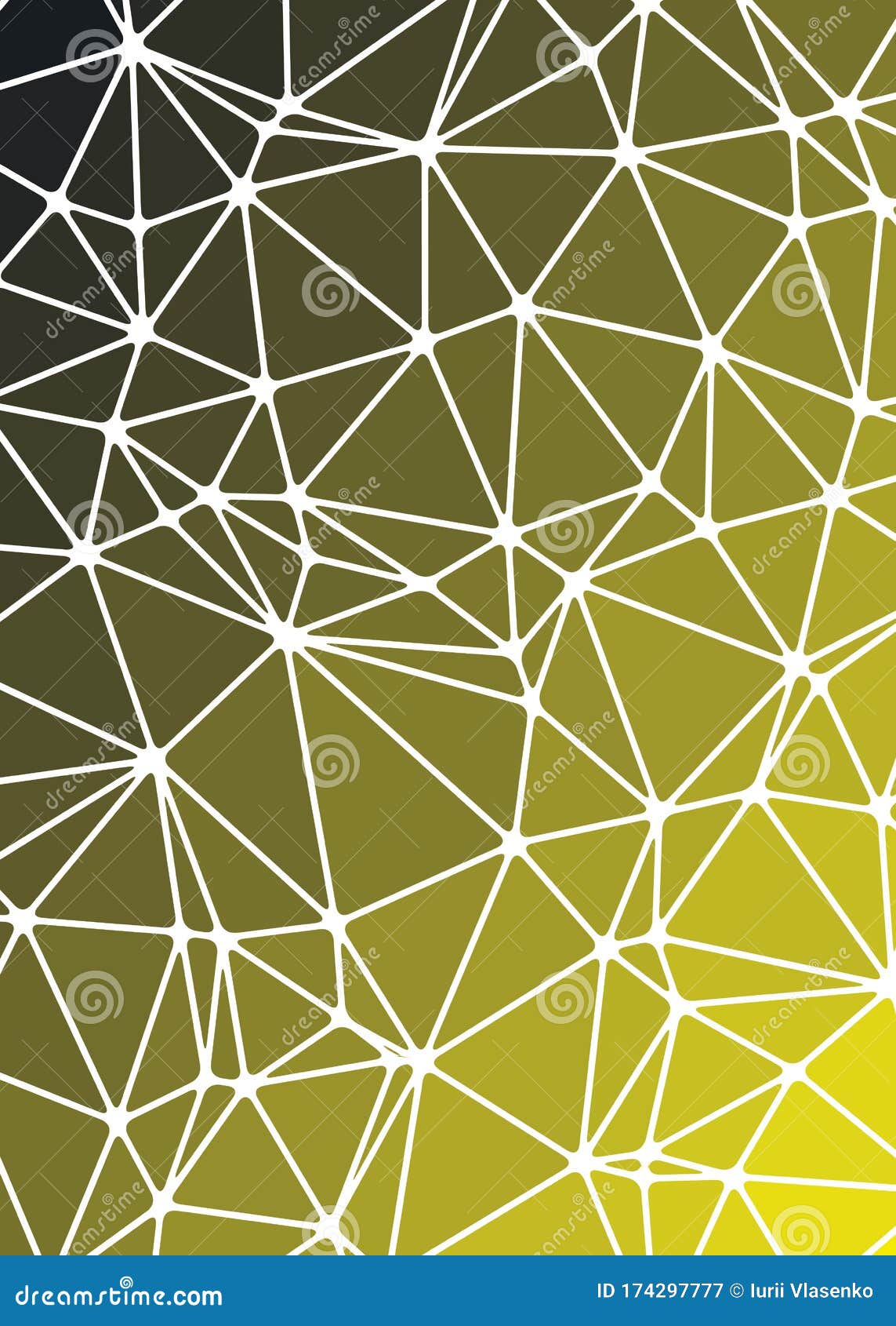 Abstract Low Polygon Gradient Generative Art Background Illustration ...