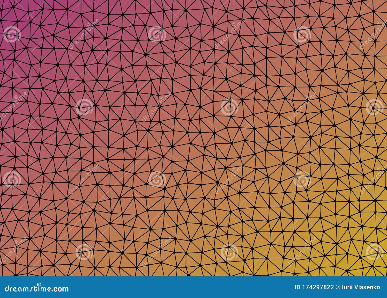 Abstract Low Polygon Gradient Generative Art Background Illustration ...