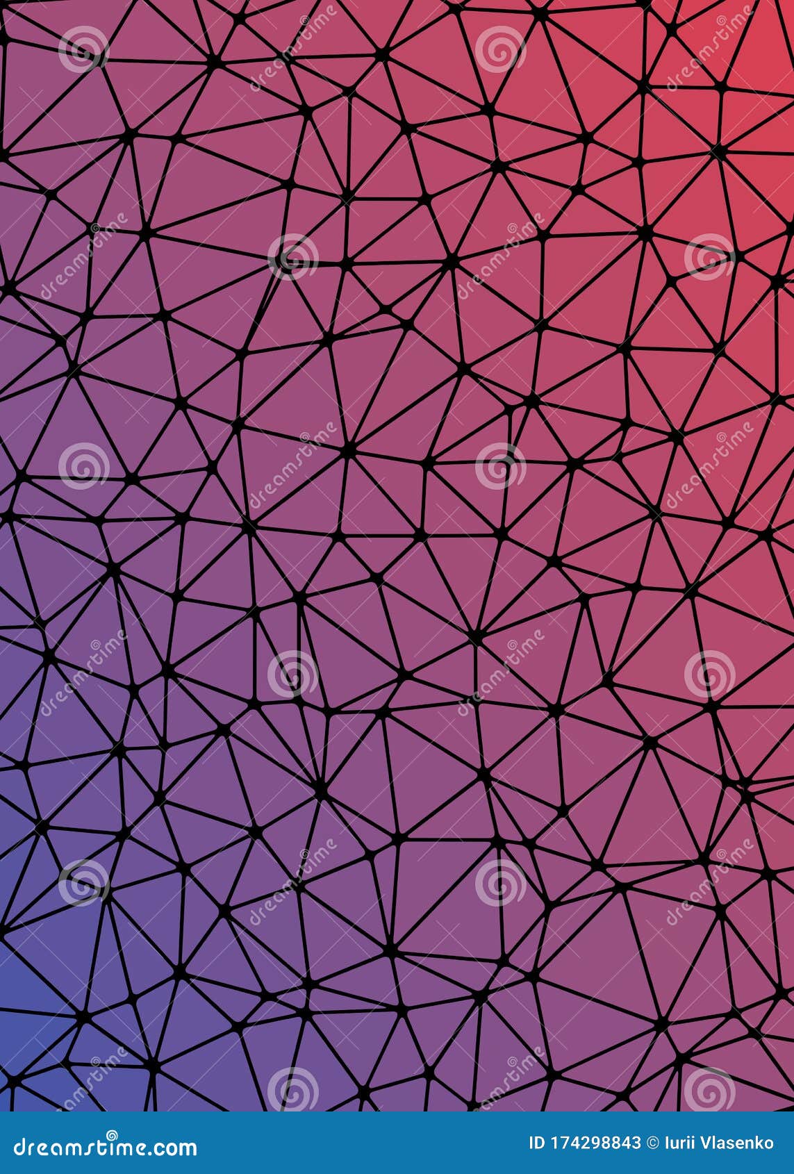 Abstract Low Polygon Gradient Generative Art Background Illustration ...