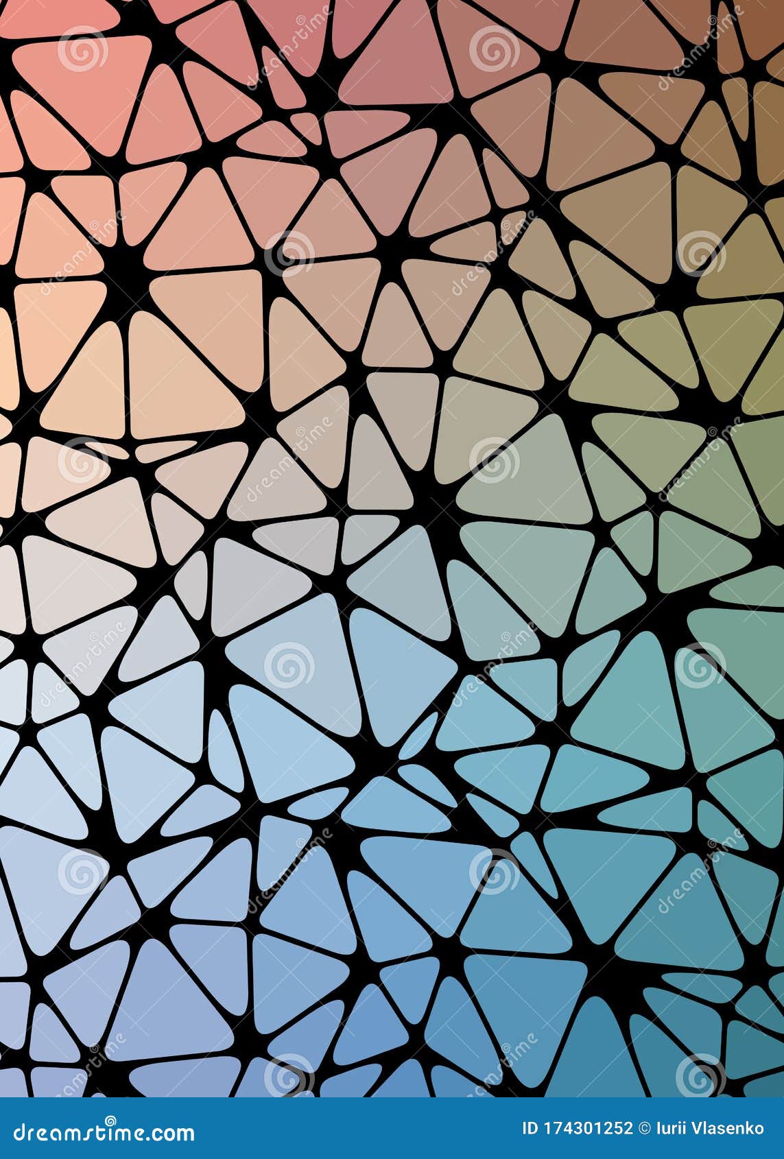 Abstract Low Polygon Gradient Generative Art Background Illustration ...