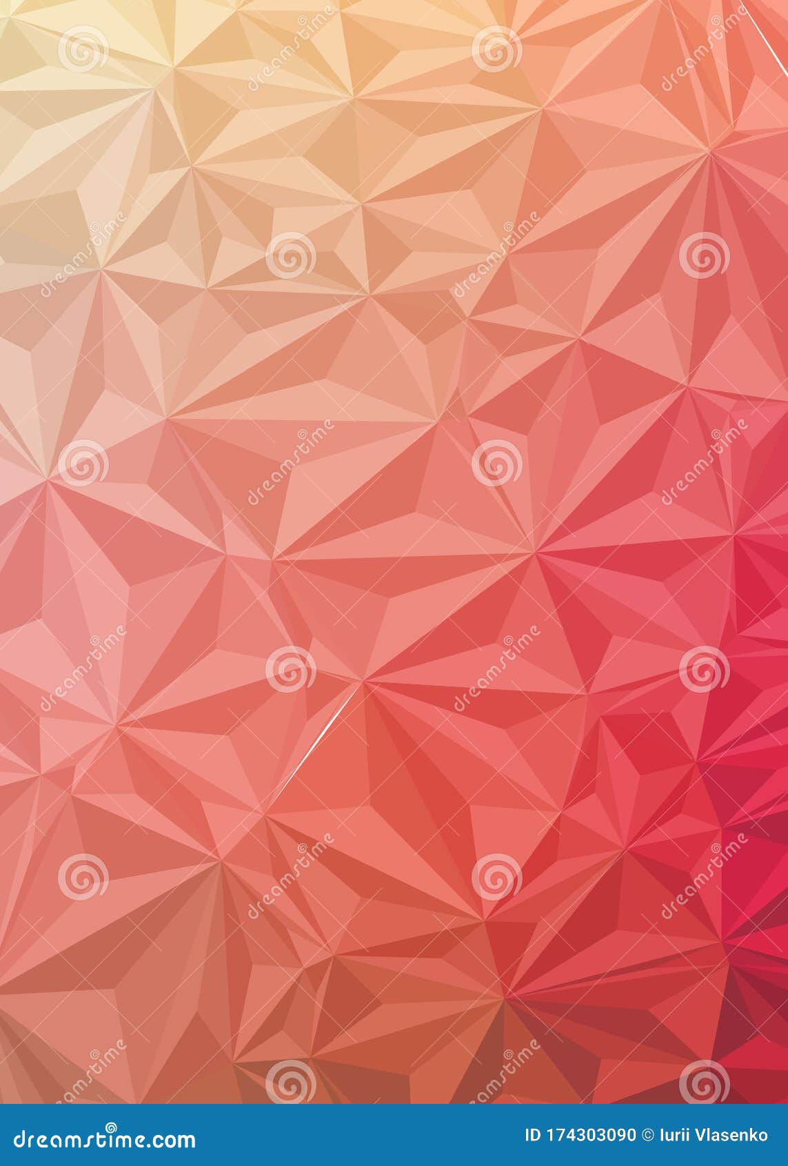 Abstract Low Polygon Gradient Generative Art Background Illustration ...