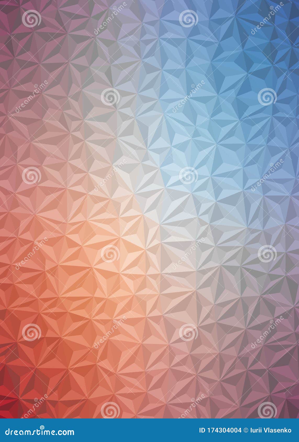 Abstract Low Polygon Gradient Generative Art Background Illustration ...