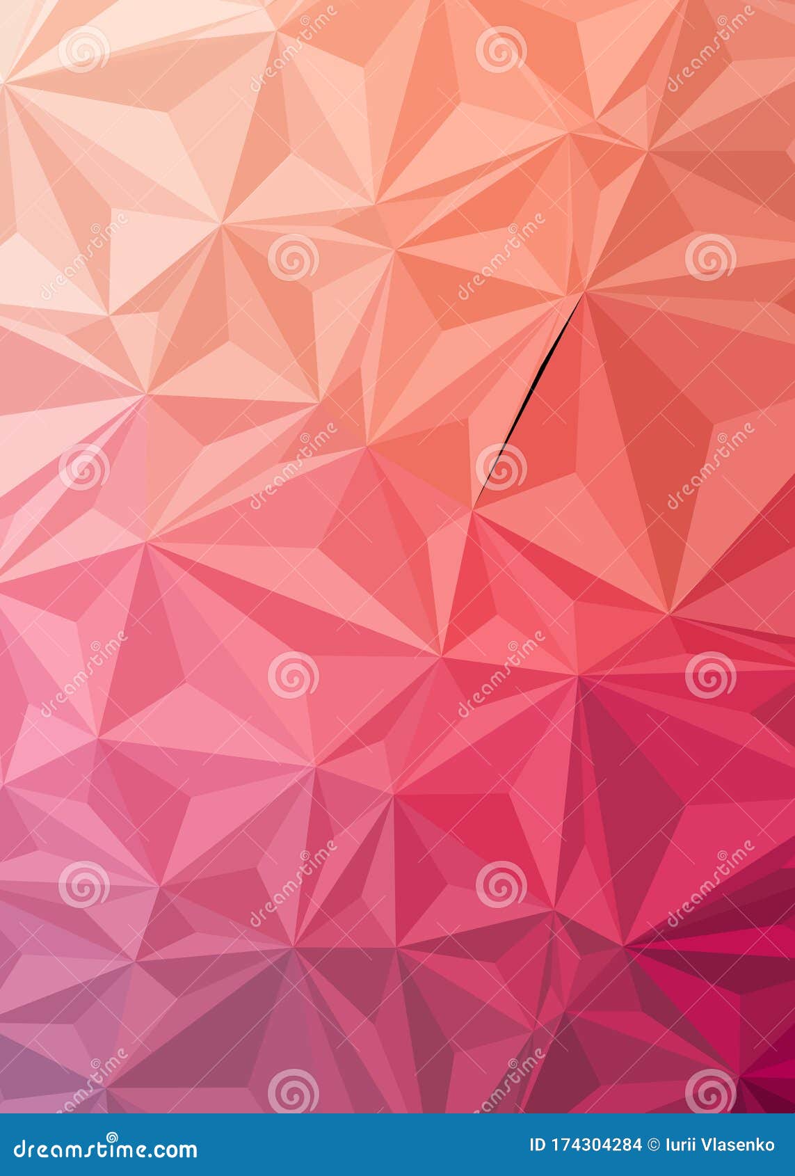 Abstract Low Polygon Gradient Generative Art Background Illustration Stock Vector - Illustration ...