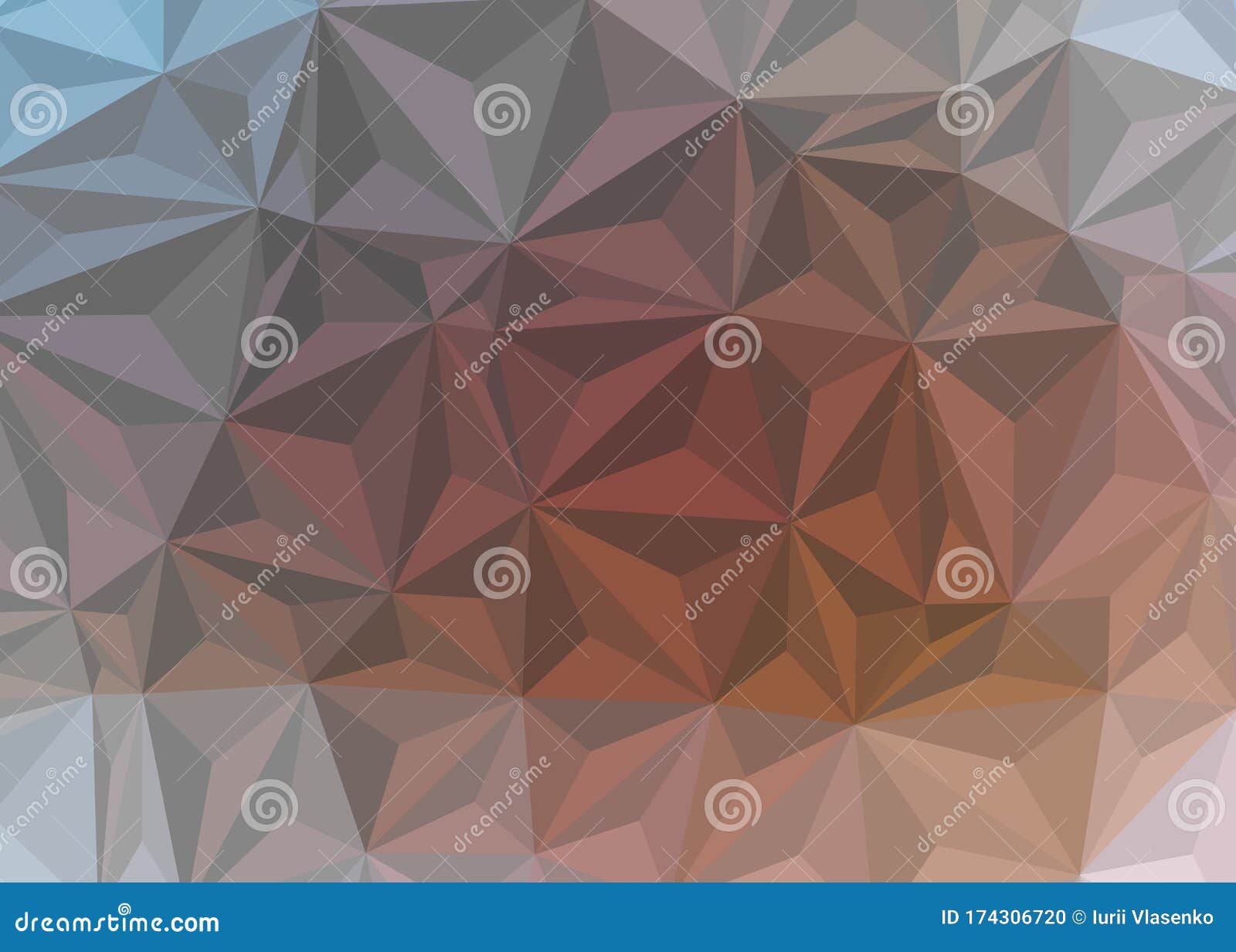 Abstract Low Polygon Gradient Generative Art Background Illustration ...