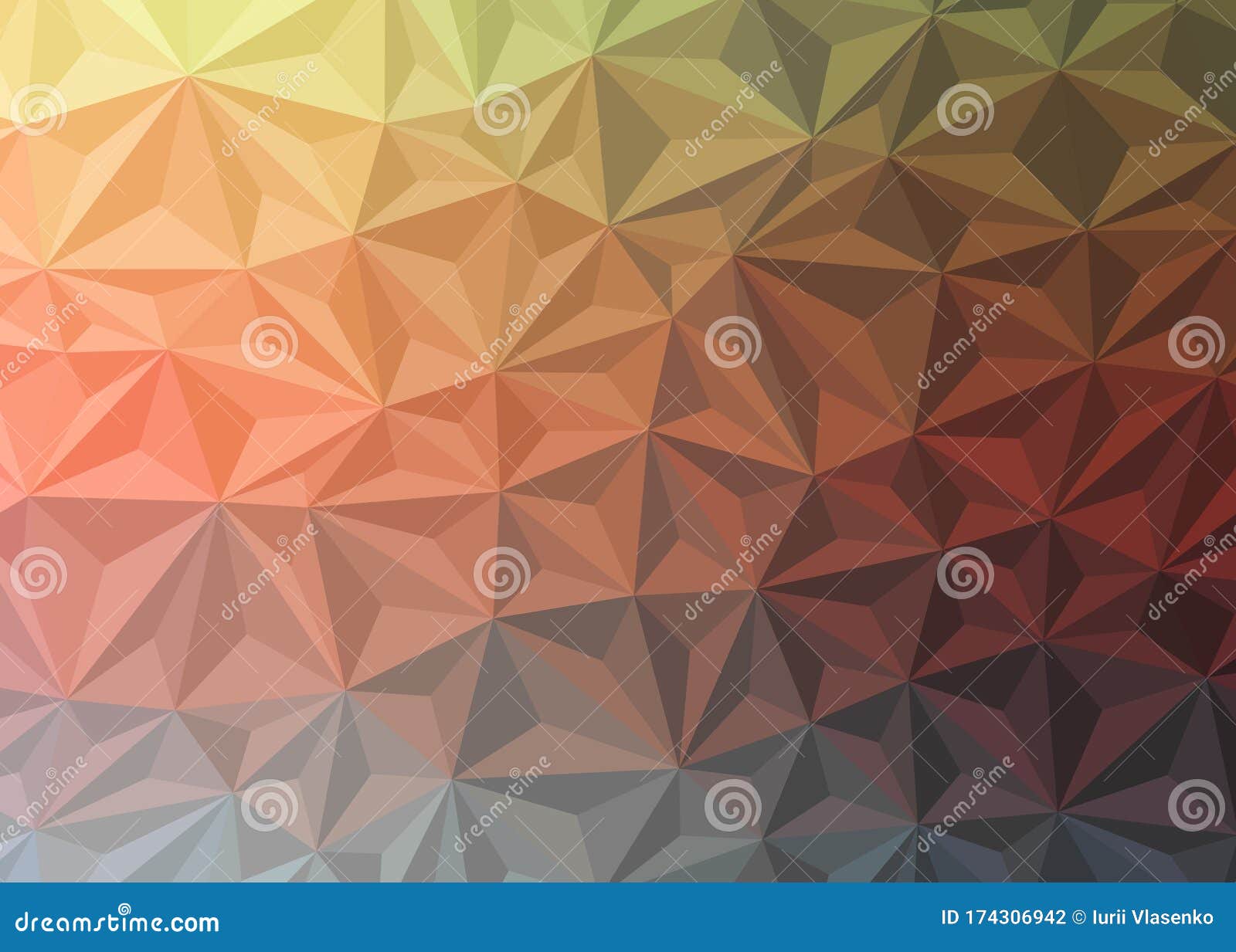 Abstract Low Polygon Gradient Generative Art Background Illustration ...